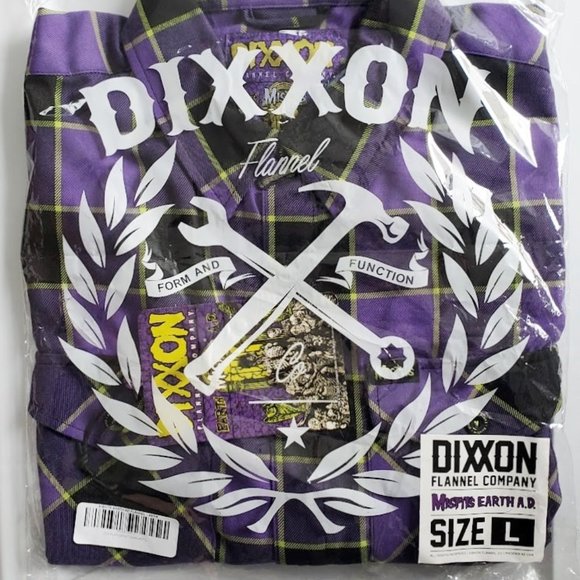 DIXXON | Shirts | Dixxon Flannel X Misfits Collab Earth Ad Limited ...